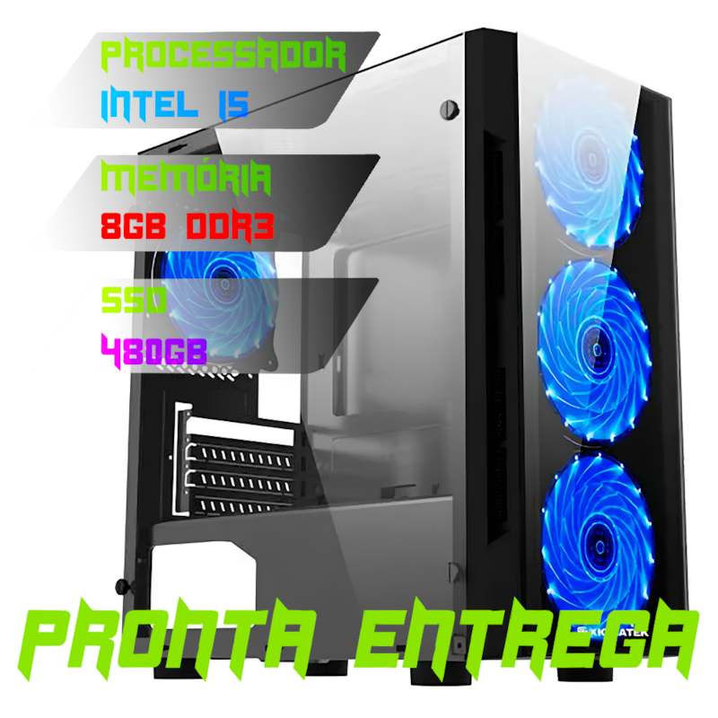 COMPUTADOR INTEL CORE I5 4690K/ PLACA MÃE H81 / 8GB MEMÓRIA/ SSD 480GB ...