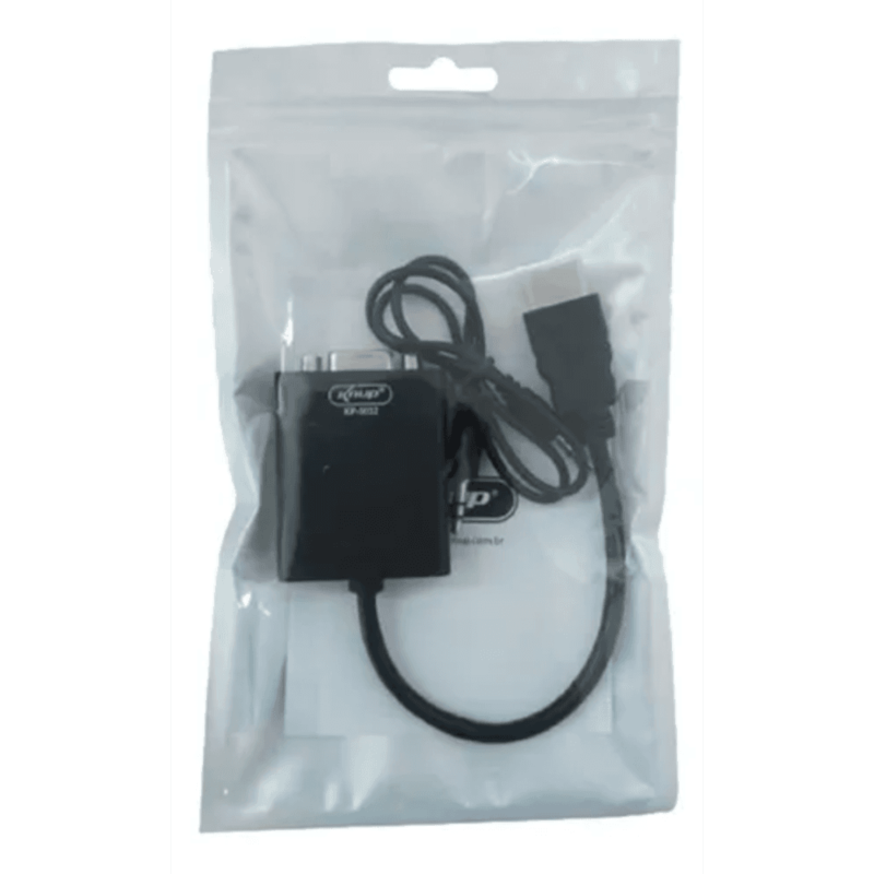 Conversor Hdmi X Vga Knup Com Audio Kp-5032 - Microgem a Maior loja de ...
