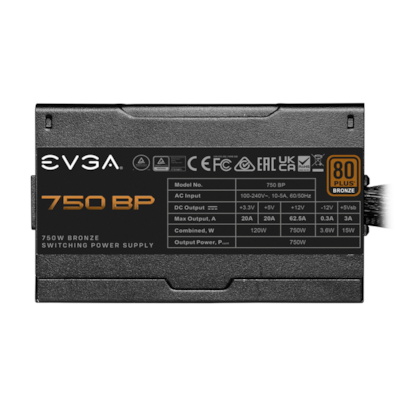 Fonte Evga 750w Atx Bp Semi Modular 80 Plus Bronze 100-bp-0750-k1 - Microgem a Maior loja de ...