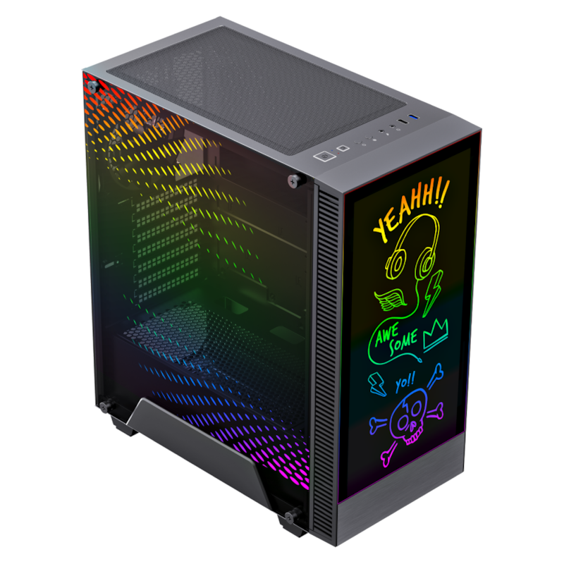 Gabinete Gamemax Kreator Mid Tower Atx Lateral Em Vidro Temperado Sem ...