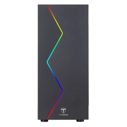 GABINETE GAMER T-DAGGER P03B RGB MID TOWER PRETO TGC-P03B - Microgem