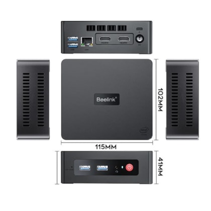 Mini Pc Intel N5095 S 11º Geração Memória 8gb Ddr4 Ssd 256gb M.2 2x ...