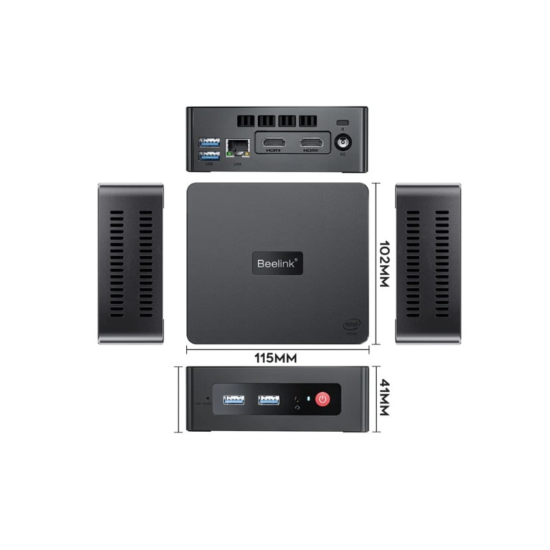 Mini Pc Intel N5095 S 11º Geração Memória 8gb Ddr4 Ssd 256gb M.2 2x ...