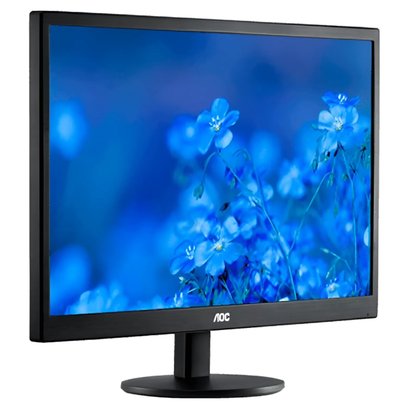 Monitor Aoc 15.6" 60hz Led Hd 1366 X 768 Vga Widescreen Vesa Preto E1670swu/wm - Microgem a ...