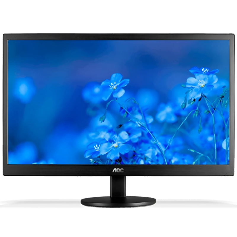 Monitor Aoc 15.6" 60hz Led Hd 1366 X 768 Vga Widescreen Vesa Preto E1670swu/wm - Microgem a ...