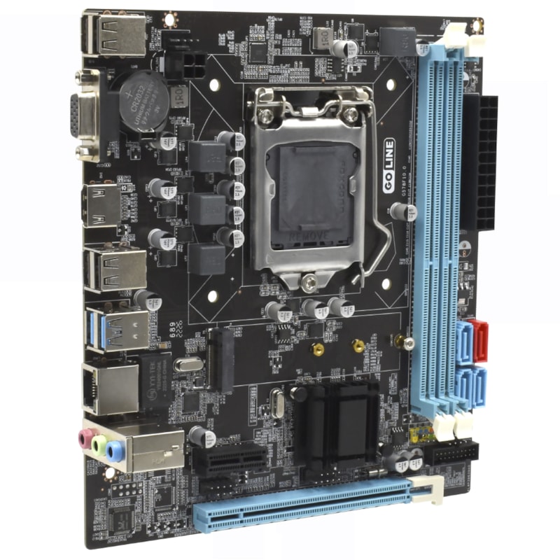 PLACA MÂE GOLINE GL-B75M-G LGA1155 DDR3 INTEL - Microgem a Maior loja de Curitiba
