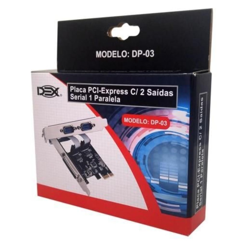 Placa Pcie Dex Dp-03 Controladora 2 Serial E 1 Paralela Dp-03 - Microgem a Maior loja de Curitiba