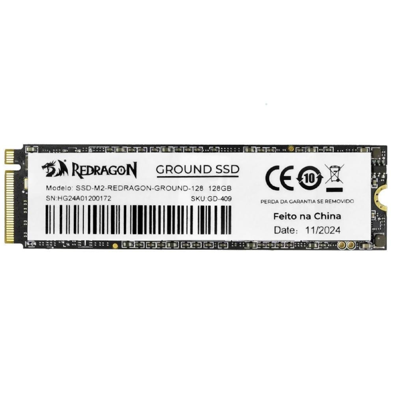 Ssd Redragon Ground 128Gb M2 Nvme Leitura E Gravação 1600Mb/S - 1000Mb ...