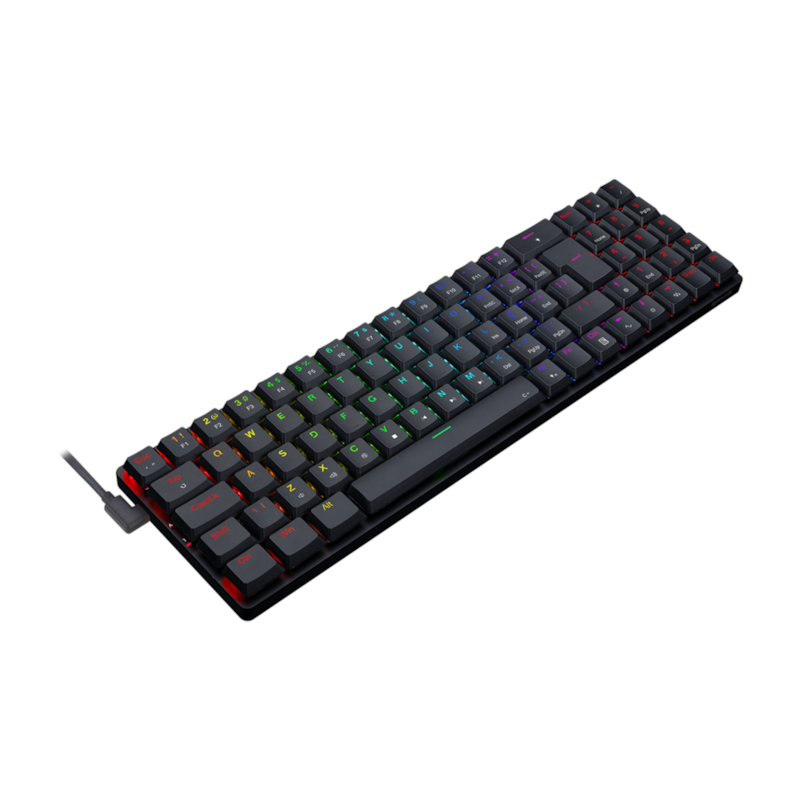 Teclado Mecanico Redragon Ashe Pro Rgb Preto Switch Marrom K626p-kbs-b ...